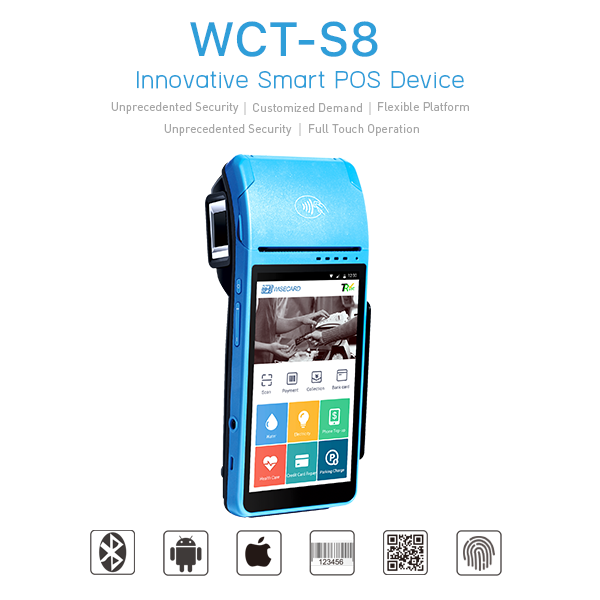 Handheld Mobile Portable NFC Reader POS Terminal With Printer ...