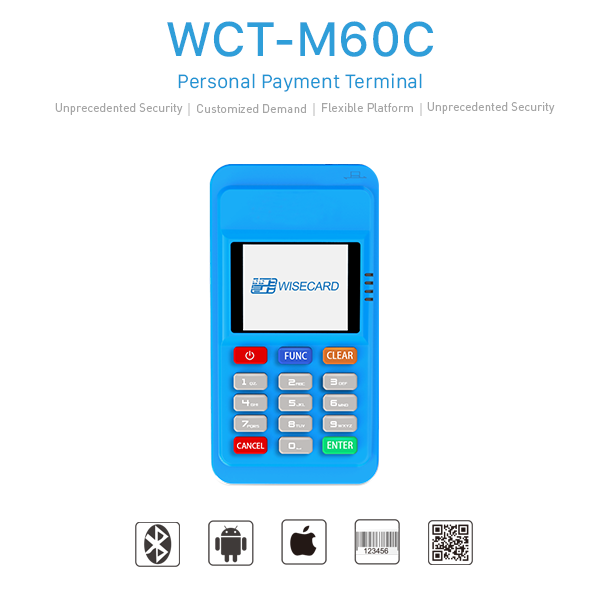 PCI PTS EMV Android POS Terminal , MPOS Mobile Payment Terminal With Keypad