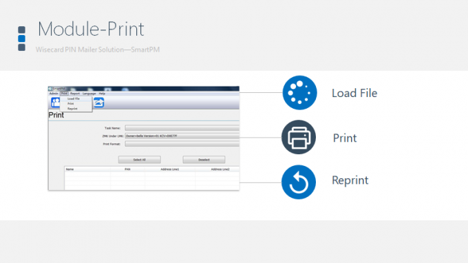 PIN Mailer Printing Info Management System