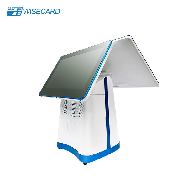 Supermarket Hotel Dual Screen POS Terminal 15.6 Inch All In One Touch ...