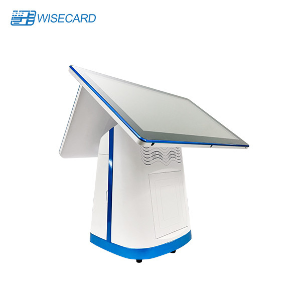 Supermarket Hotel Dual Screen POS Terminal 15.6 Inch All In One Touch ...